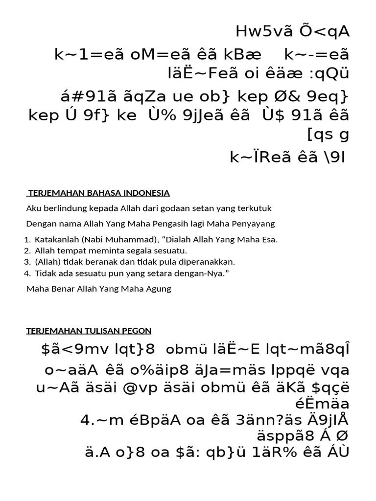 Contoh Materi Lomba Khot | PDF