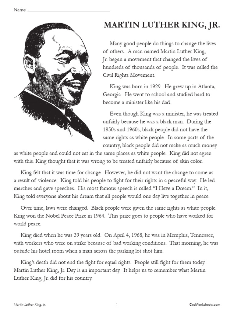 Martin Luther King, JR | PDF | Martin Luther King Jr.