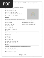 Exercices d'équations 1AC corrigés | PDF
