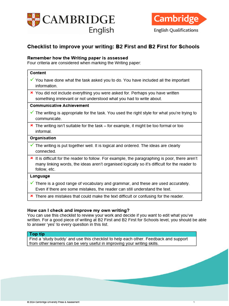 Writing Criteria | PDF