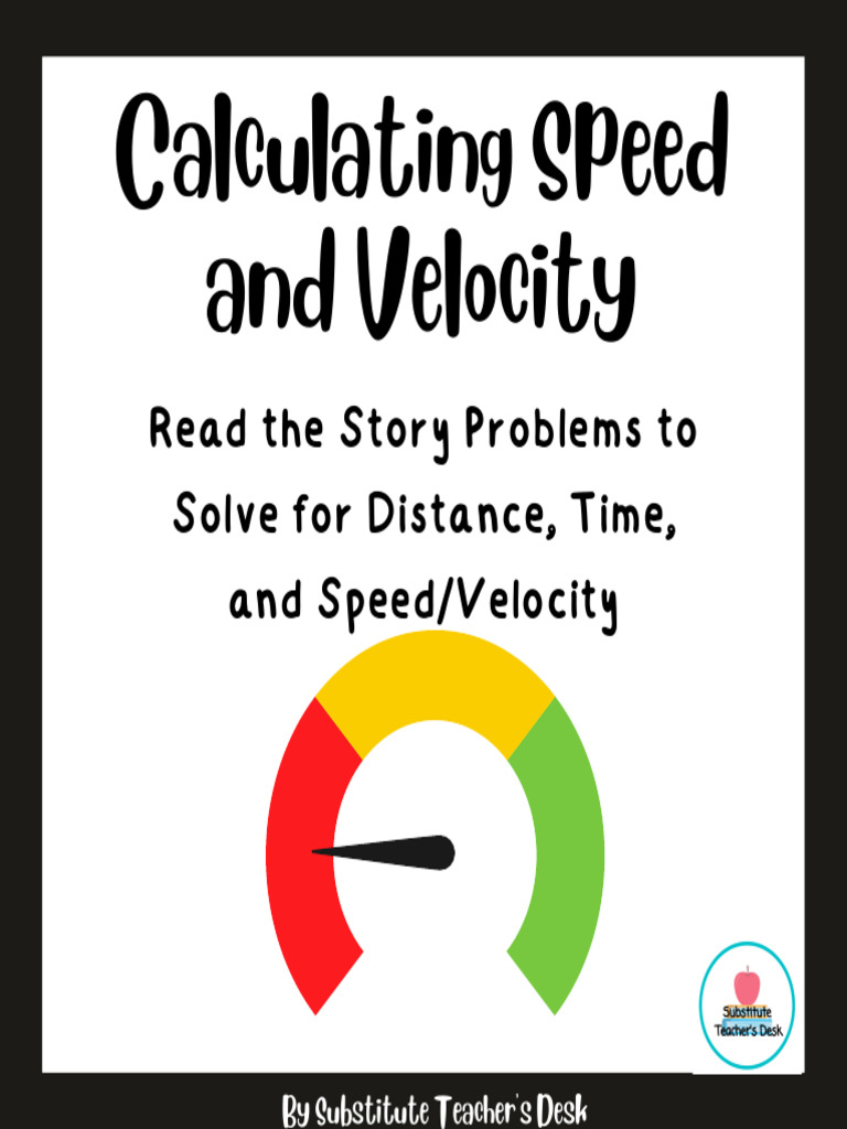 CALCULATING SPEED AND VELOCITY ACTIVITY ~ DIRECTIONS AND CARDS | PDF