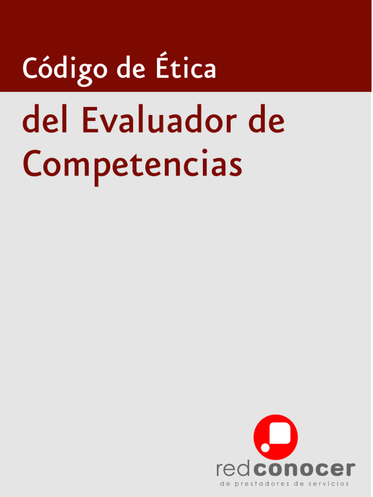 Código de Ética Del Evaluador de Competencias | PDF