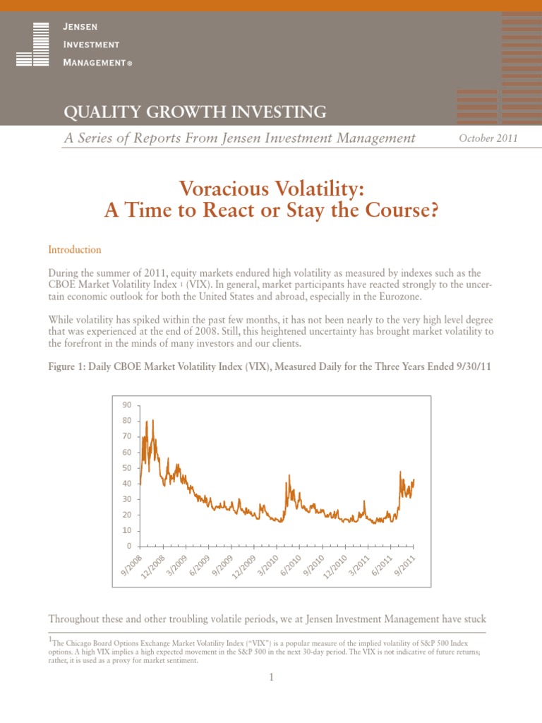 Jensen Voracious Volatilit | PDF | Beta (Finance) | Stock Market Index