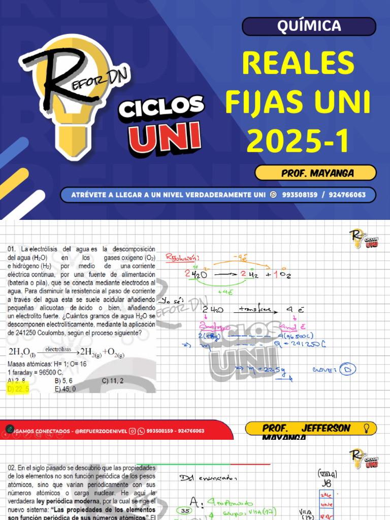 QUIMICA MAYANGA REFORDN | PDF
