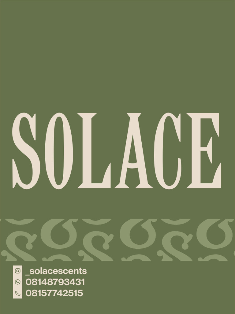 Solace: - Solacescents 08148793431 08157742515 | PDF