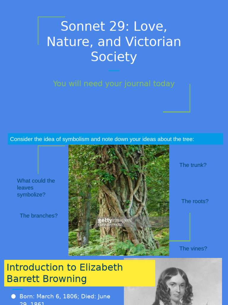 Sonnet 29 Love Nature and Victorian Society | PDF | Sonnets | Love