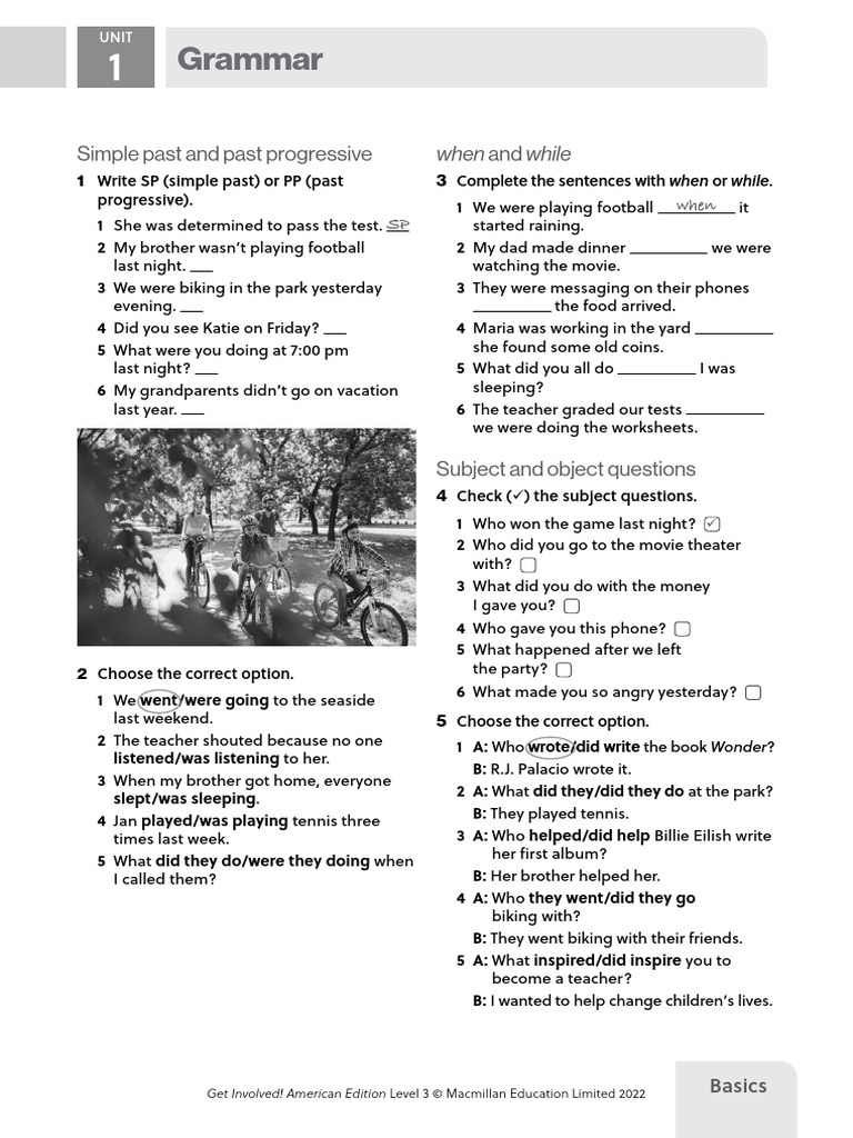 Grammar Basics U1 | PDF