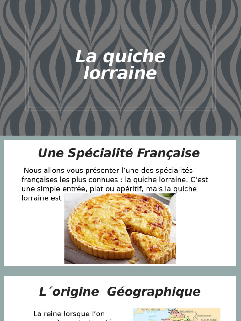 A quiche lorraine | PDF