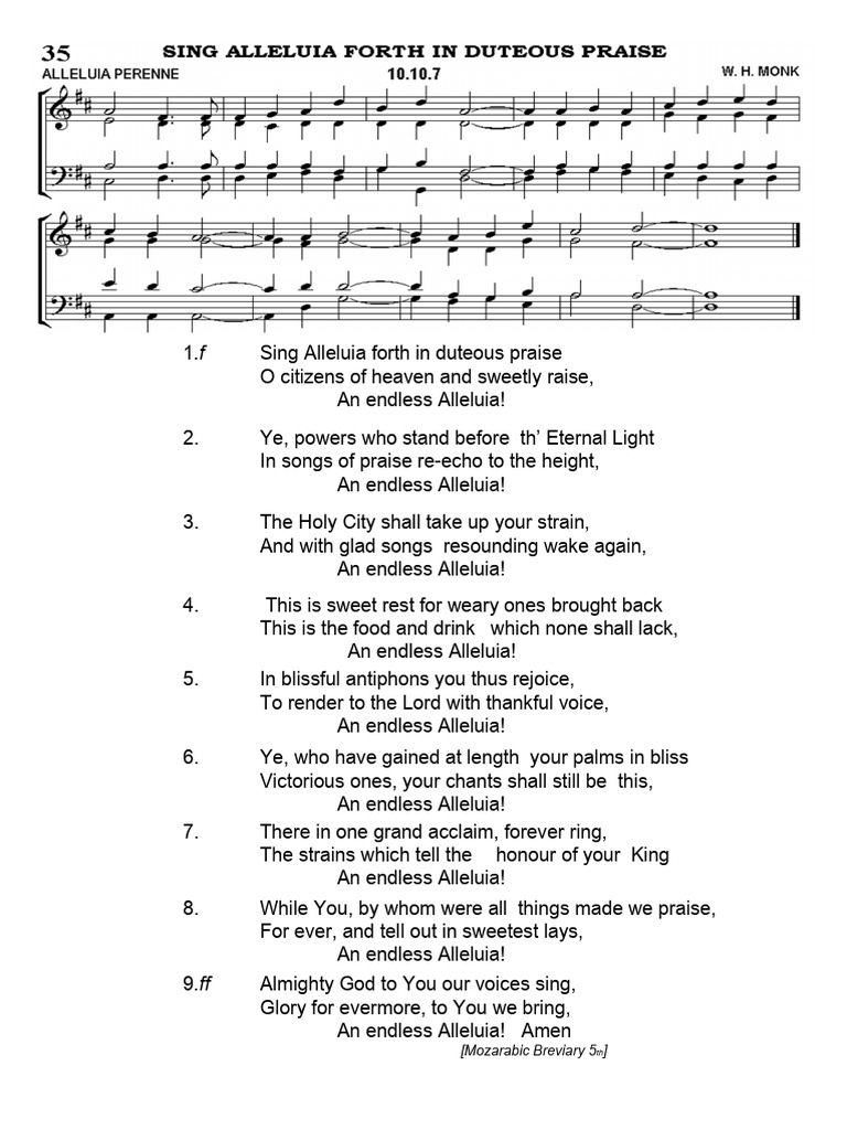 Endless Alleluia: A Hymn of Praise | PDF