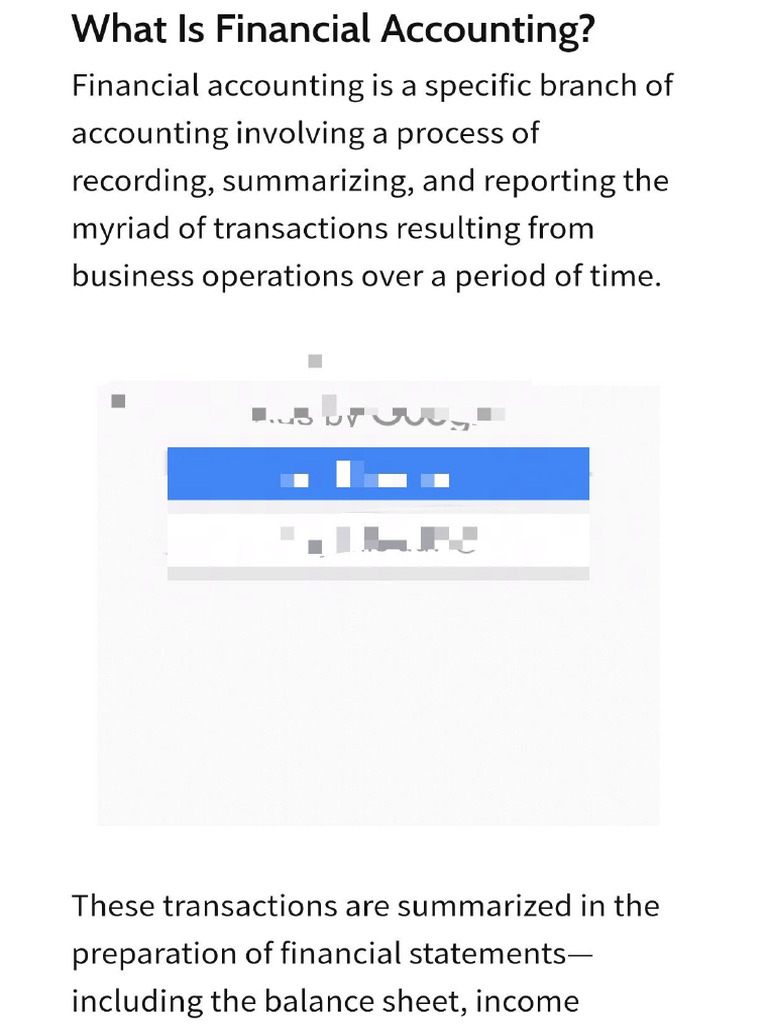 Define Financial Accounts | PDF