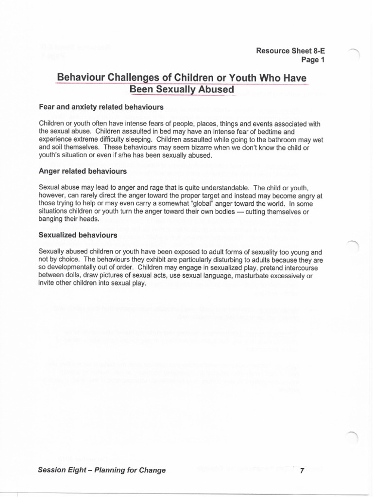 Behaviour Challenges | PDF
