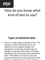 Different Types of Statistical Tests | PDF | Student's T Test | Statistics