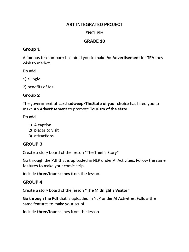 Art Integrated Project | PDF