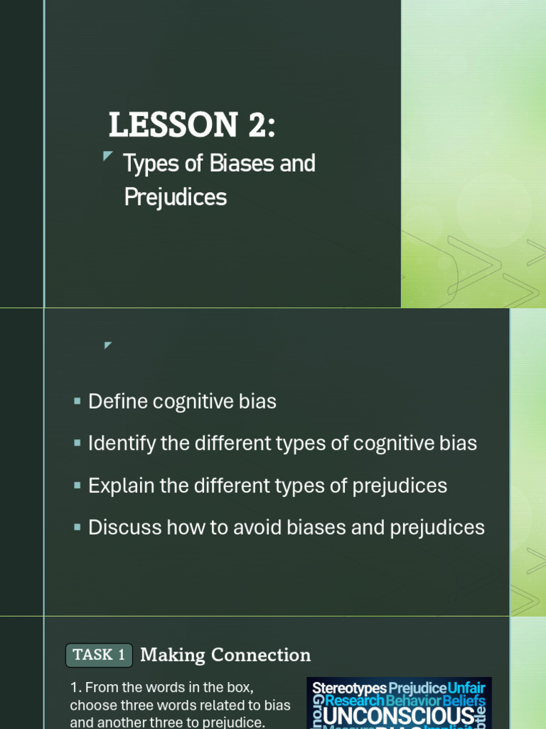 Understanding Biases and Prejudices | PDF | Bias | Prejudices