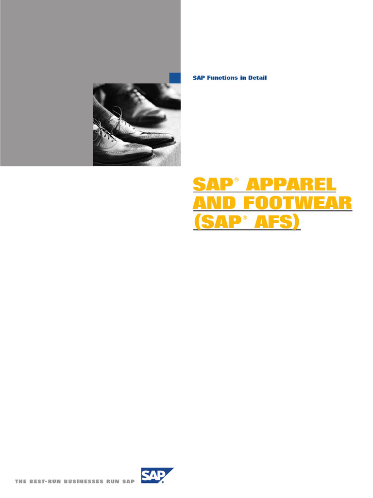 SAP_APPAREL_AND | PDF | Supply Chain | Retail