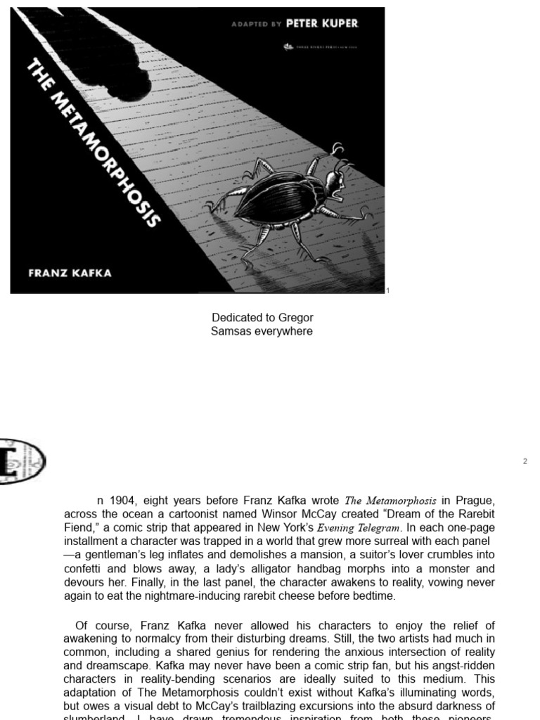 The Metomorphosis Graphic Novel | PDF