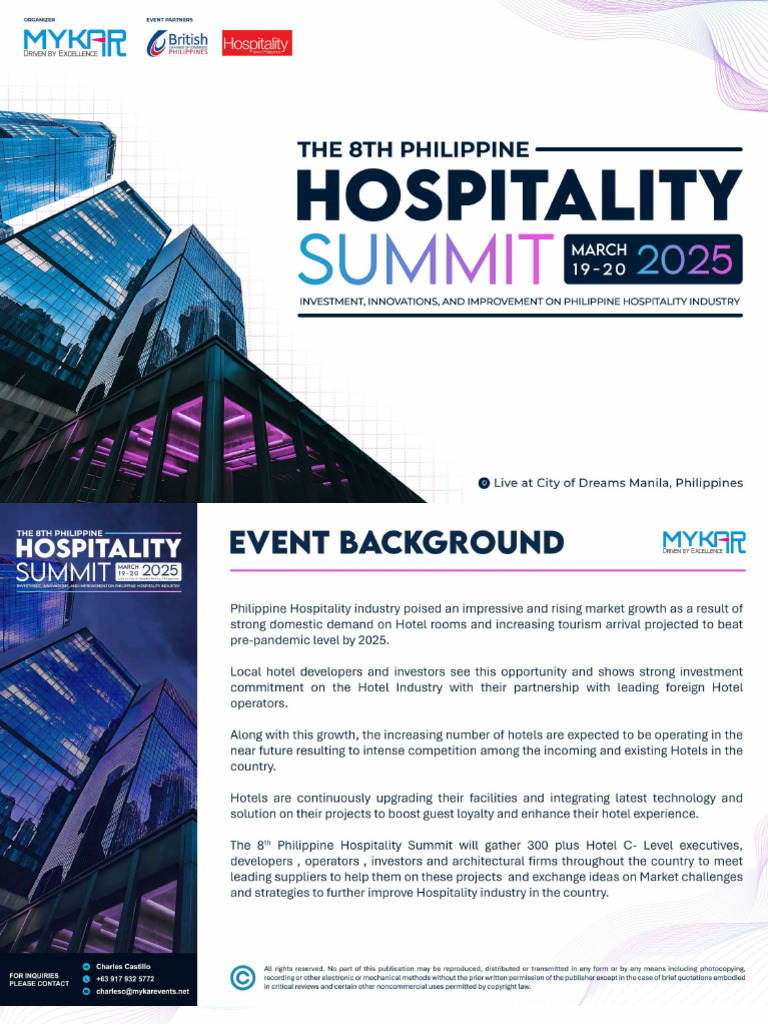 The 8th Philippine Hospitality Summit | PDF