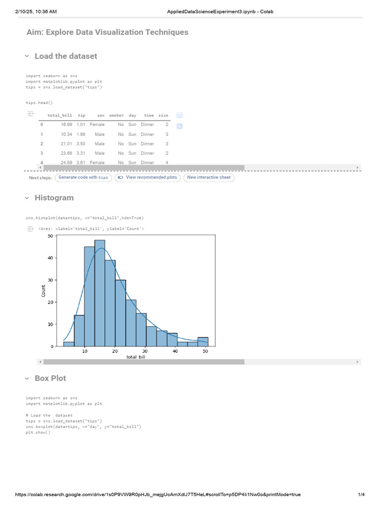 AppliedDataScienceExperiment3.ipynb - Colab | PDF | Statistical Analysis | Teaching Mathematics