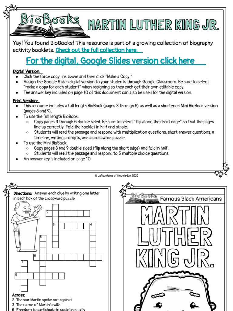 For The Digital, Google Slides Version Click Here | PDF | Martin Luther ...