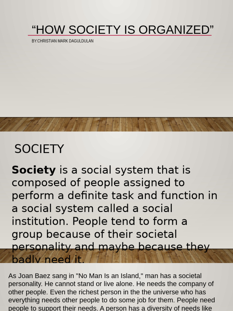 Understanding Society's Structure and Function | PDF | Society | Gender ...