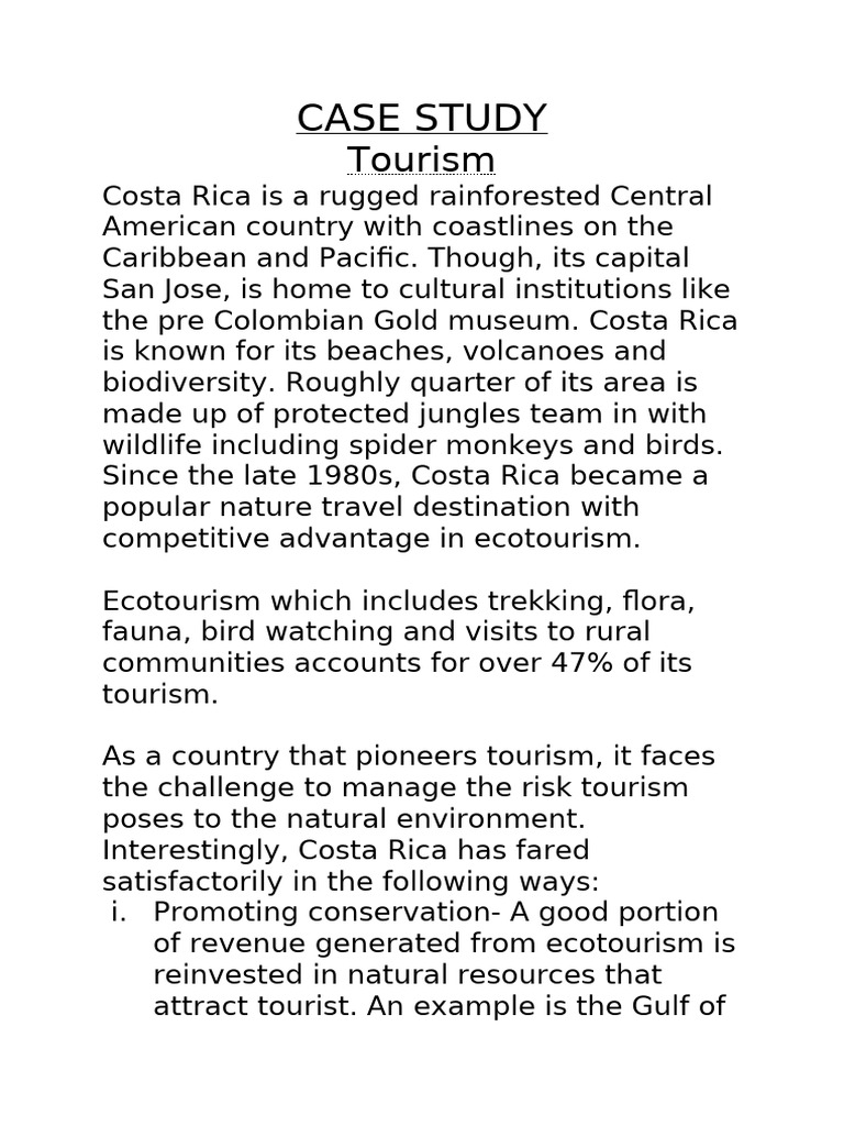 Costa Rica Ecotourism Success | PDF