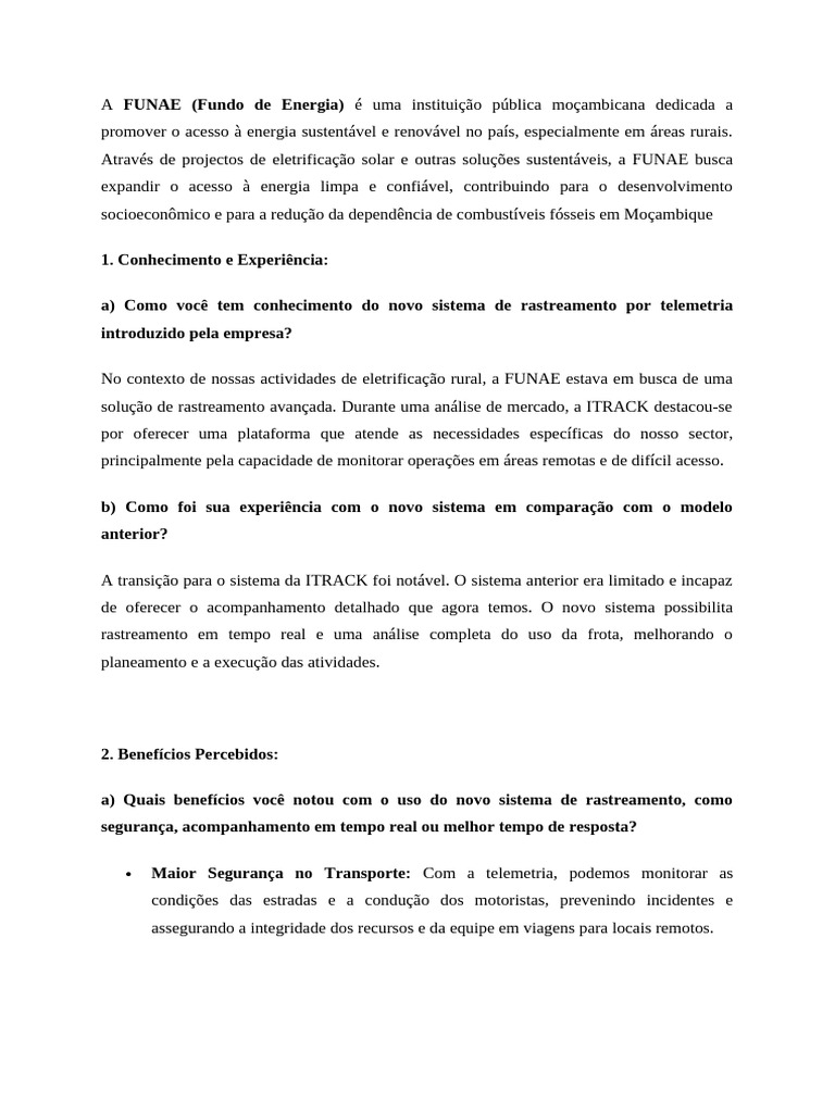 A FUNAE | PDF | Telemetria | Energia sustentável