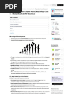 Human Development Chapter Notes - Psychology Class 11 - Humanities ...