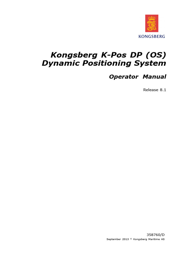 Kongsberg K-Pos DP (OS) | PDF