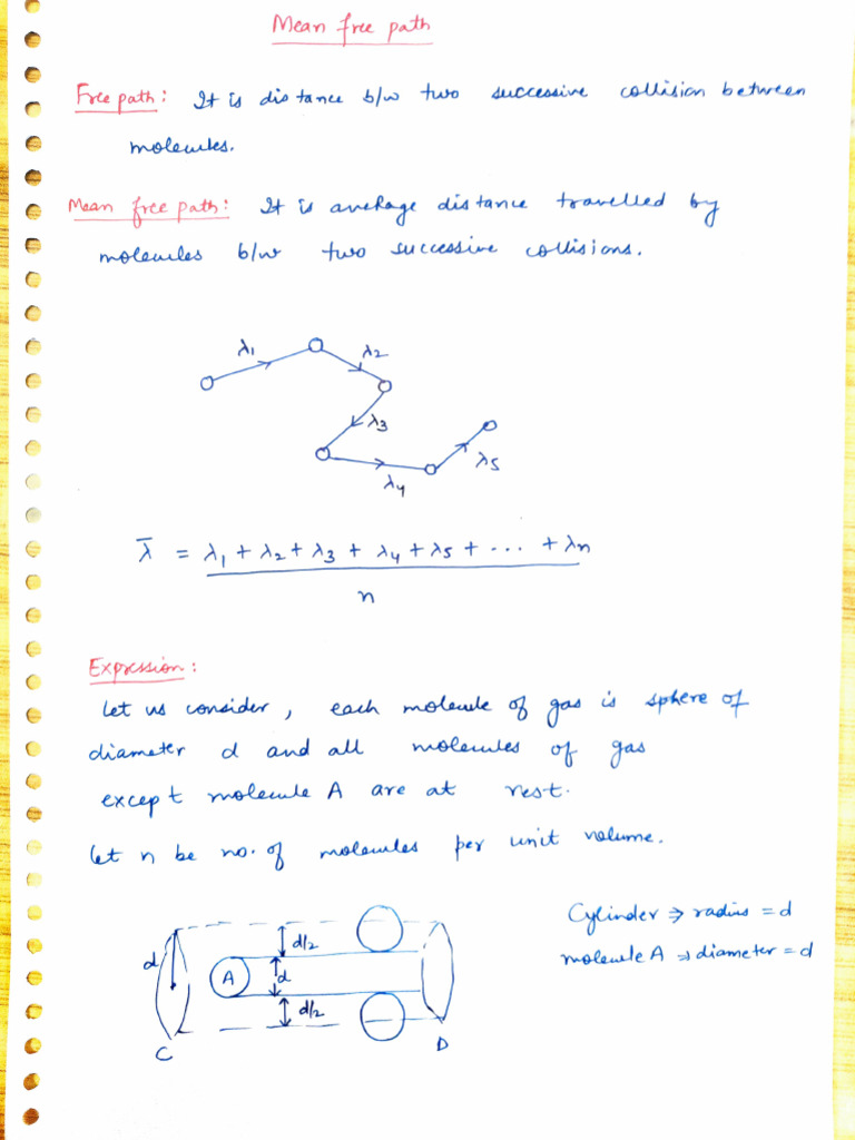 11 TH Mean Free Path | PDF