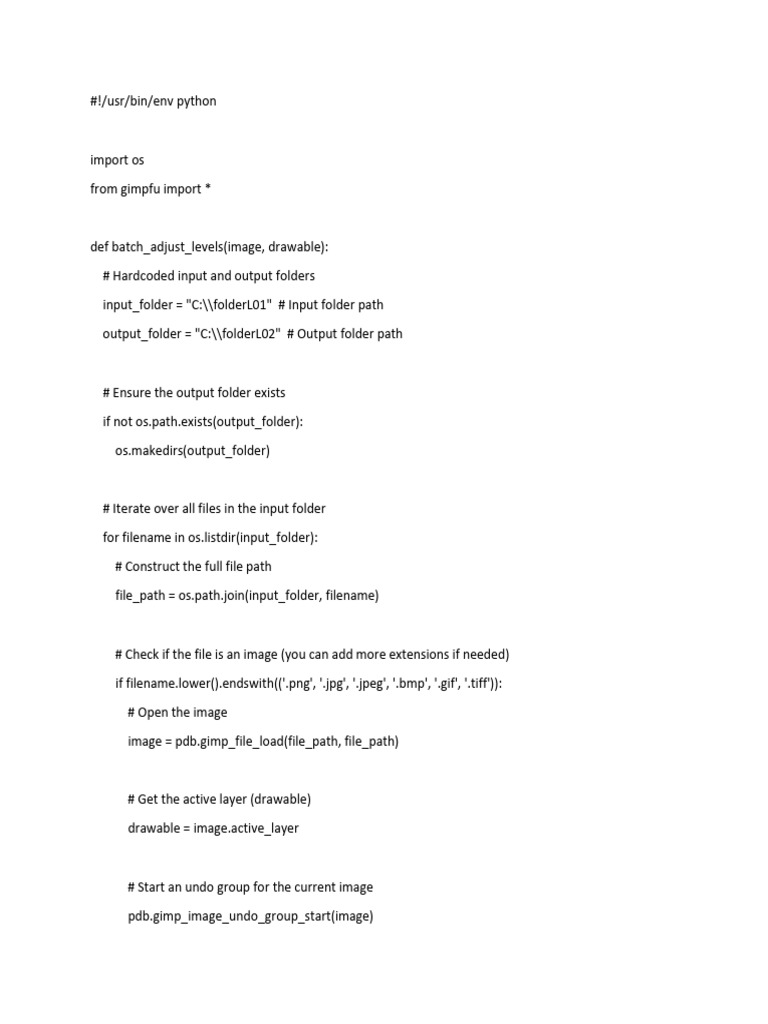 Batch Image Levels Adjustment Script | PDF