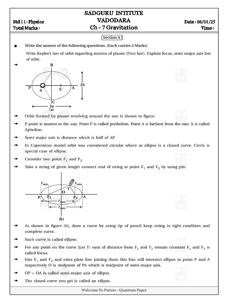 CH 7gravitation D08 Jan 2025 | PDF