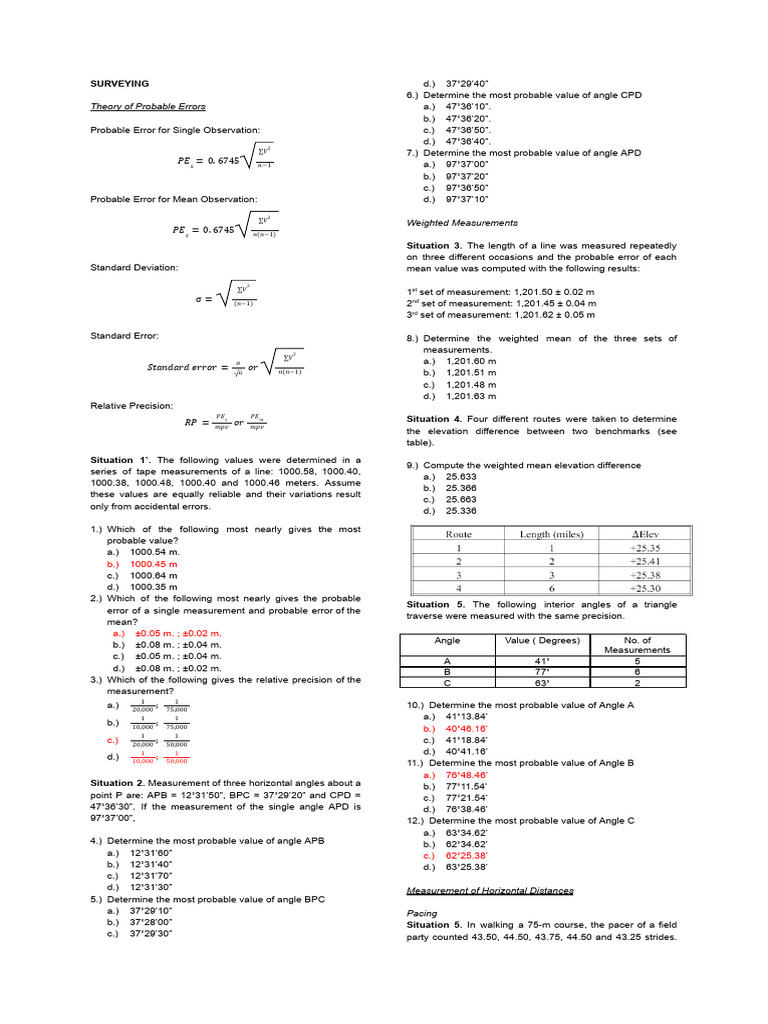 01 - Theory of Probable Errors | PDF