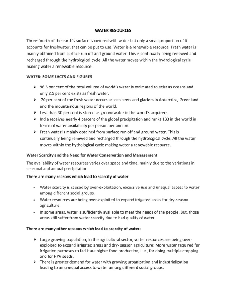 Water Resources | PDF