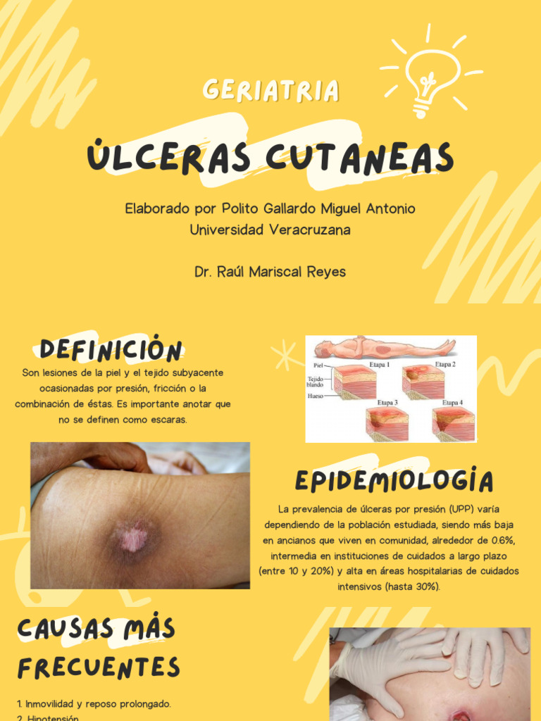 Ulceras Cutaneas | PDF | Piel | Geriatría