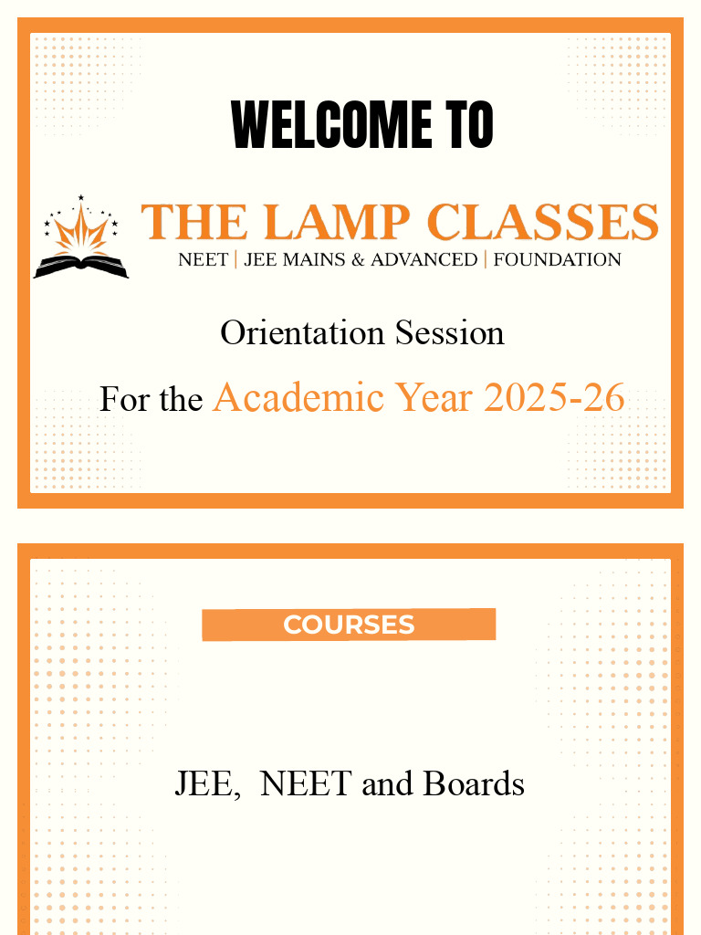 The Lamp Classes - Orientation - OnlineClasses | PDF | Learning | Behavior Modification