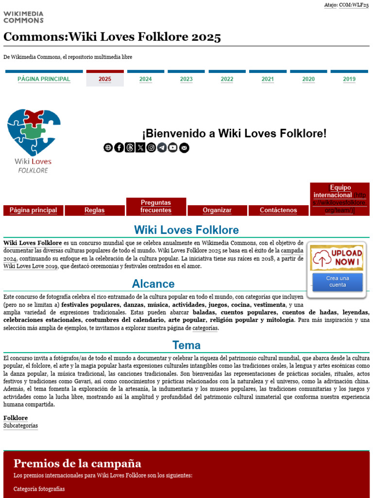 Concurso Wiki Loves Folklore 2025 | PDF | Folklore | Licencia Creative ...