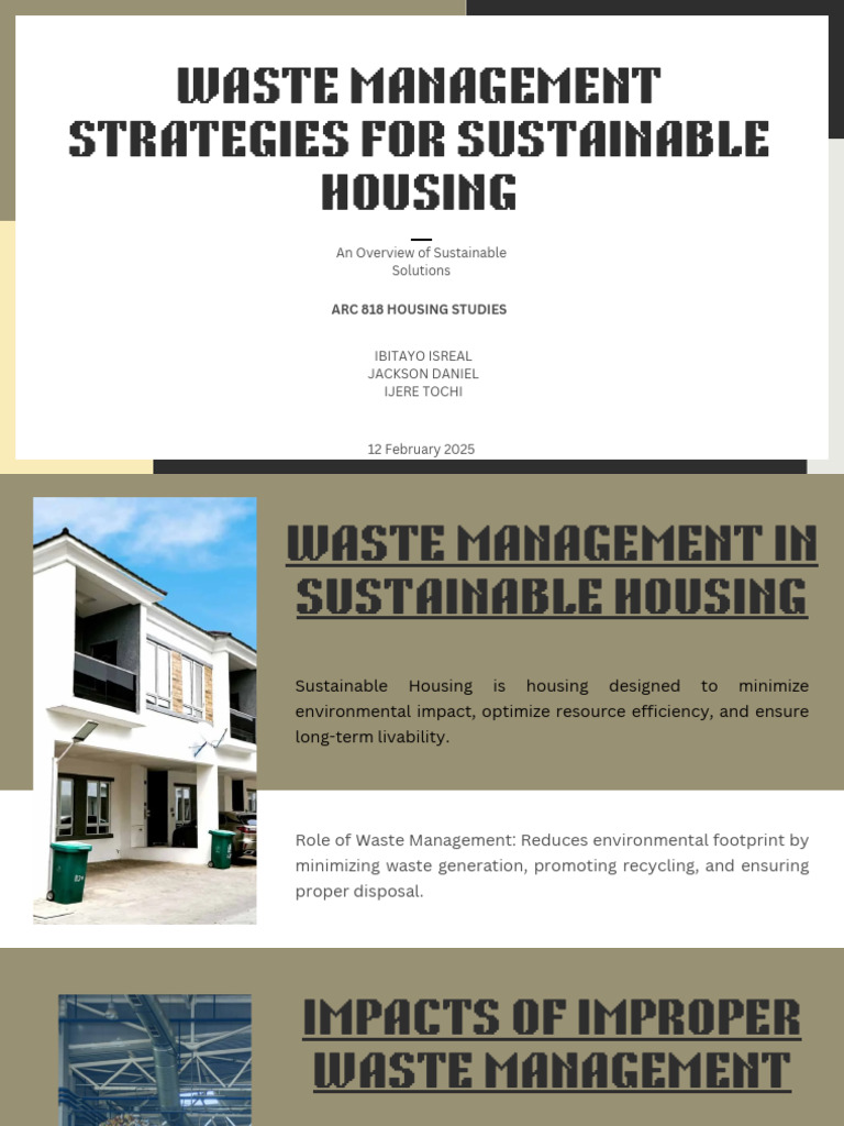 Waste Management Strategies For Sustainable Housing | PDF | Waste ...