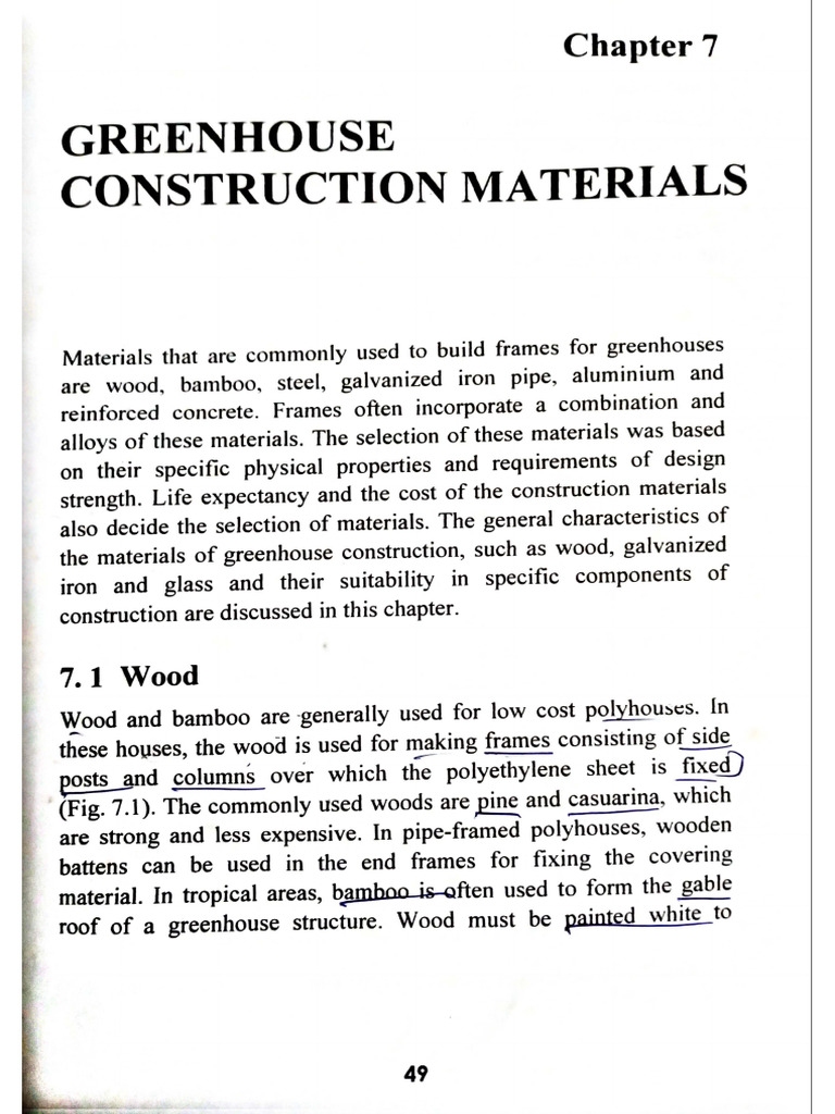 Greenhouse Construction Material | PDF