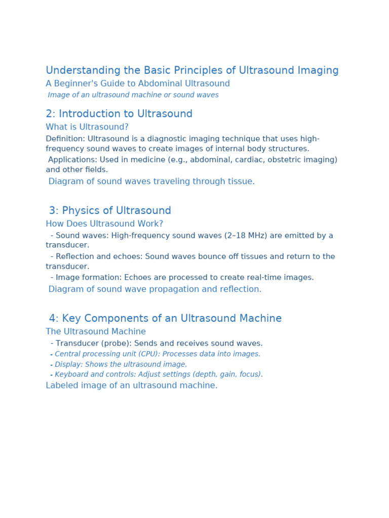 001.understanding The Basic Principles of Ultrasound Imaging | PDF ...