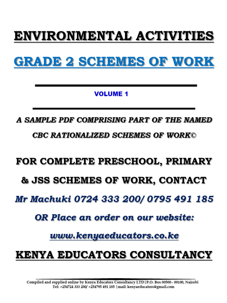 Grade 2 Environmental Activities Guide | PDF | Learning