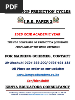 2025 KCSE Timetable Oct Nov | PDF