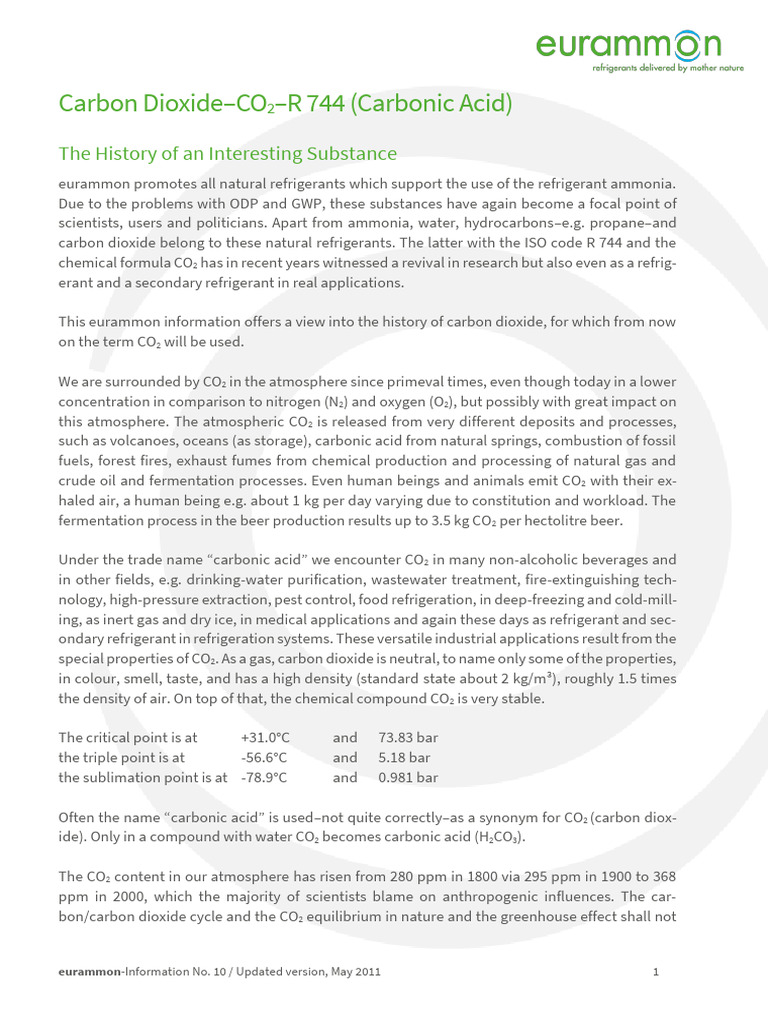 10 Carbon-dioxide - CO2 - R744 - (Carbonic Acid) The History of an ...