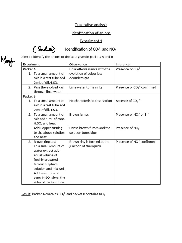 Grade 11 Practical Expt. 1 | PDF