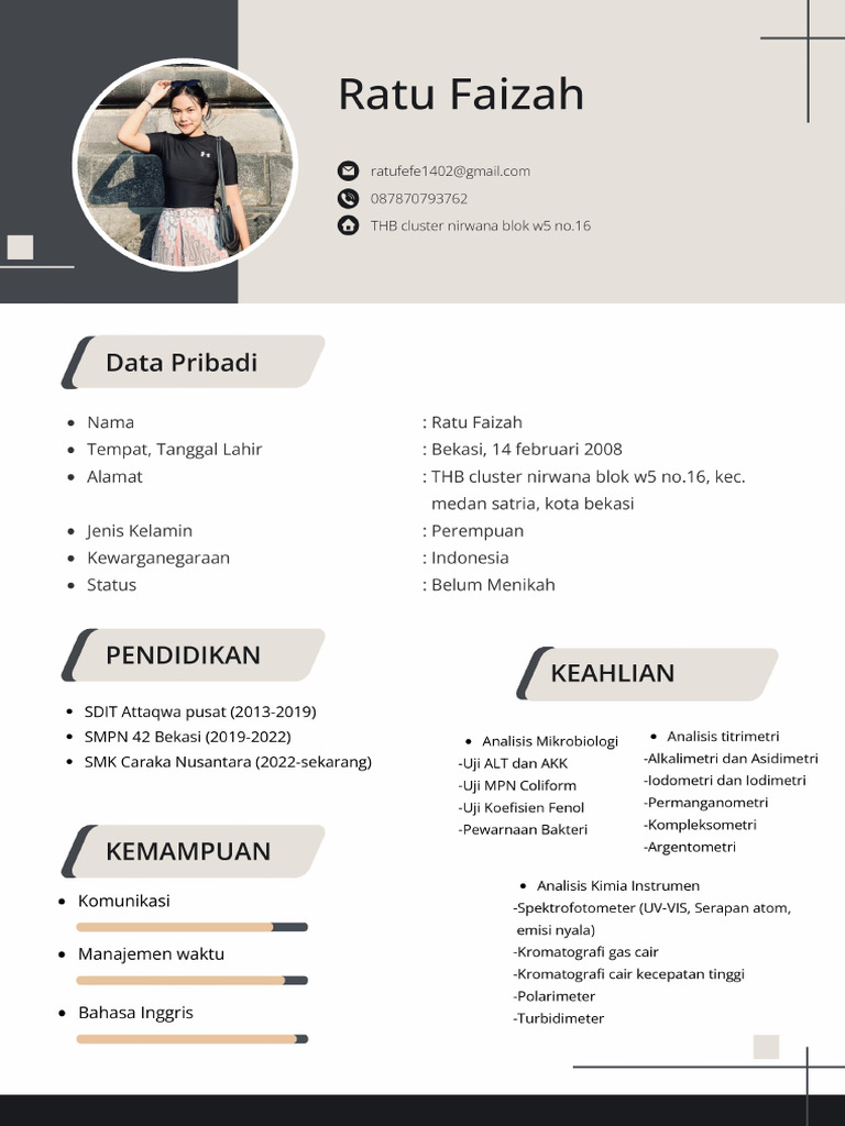 Cv Ratu Faizah | PDF