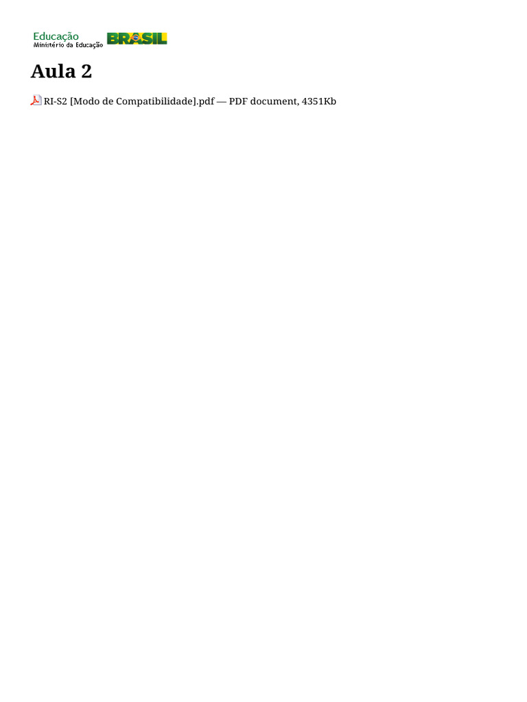 Aula 2 — Páginas Pessoais - UTFPR | PDF