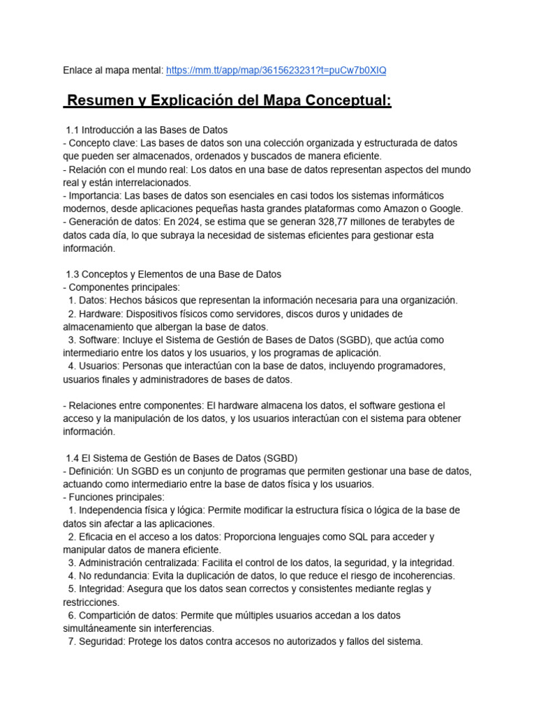 Entregable 1.1 - Comprensión | PDF | Bases de datos | Datos