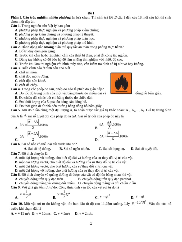 ĐỀ 1docx | PDF