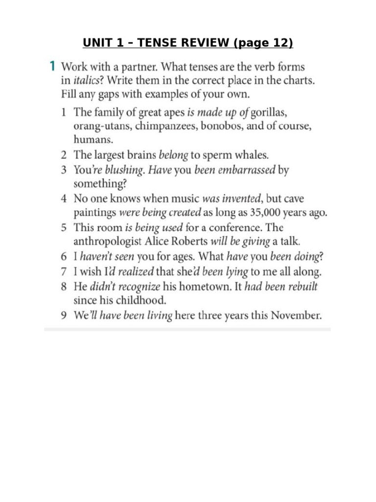 Unit 1 English Help | PDF