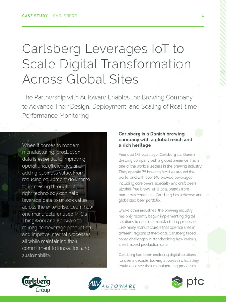 Carlsberg Leverages IoT To Scale Digital Transformation Across Global ...