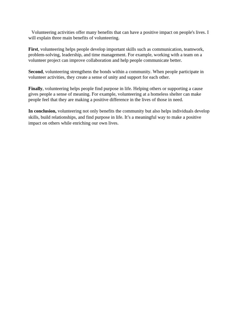 Volunteering Activities Offer Many Benefits That Can Have A Positive ...